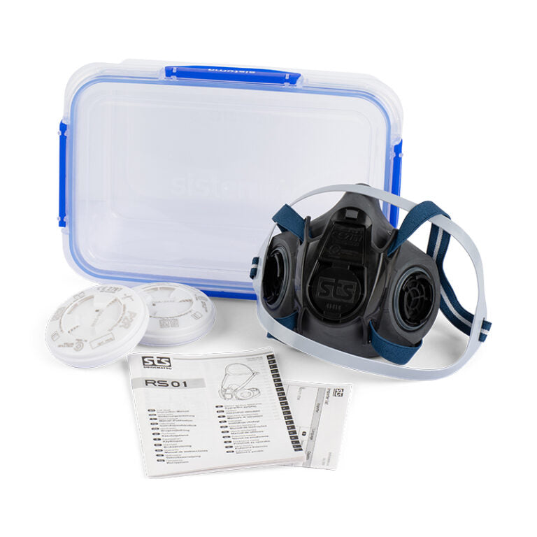 STS KIT RS01 TPE HALF MASK P2 ASBESTOS & SILICA RESPIRATOR KIT - MEDIU – Tradies Place Hardware