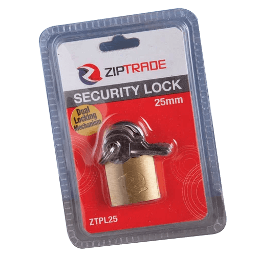 ziptrade 25mm BRASS PADLOCK – Tradies Place Hardware